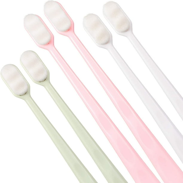 6 Pieces Soft Toothbrush Micro-Nano Man l Toothbrush Soft Bristles ...