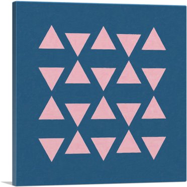 ARTCANVAS Mid-Century Modern A Window of Shapes Canvas Art Print - Size: 18" x 18" (1.50" Deep ...