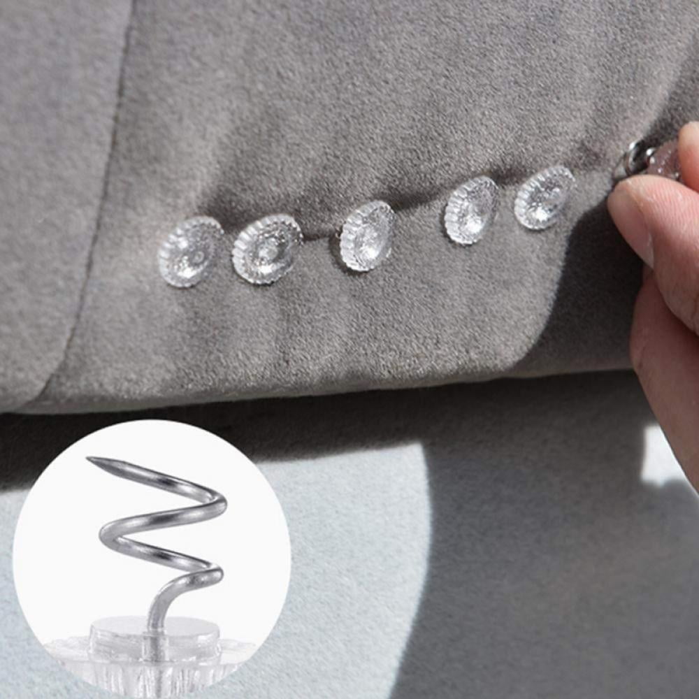 Angmile 30Pcs Twist Pins, Bed Sheet Quilt Sofa Cushion Clip Fixer, Transparent Heads, Twist ...