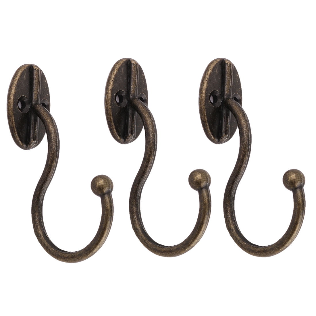 Household Metal Vintage Style Wall Mounted Single Hook Hangers Bronze ...