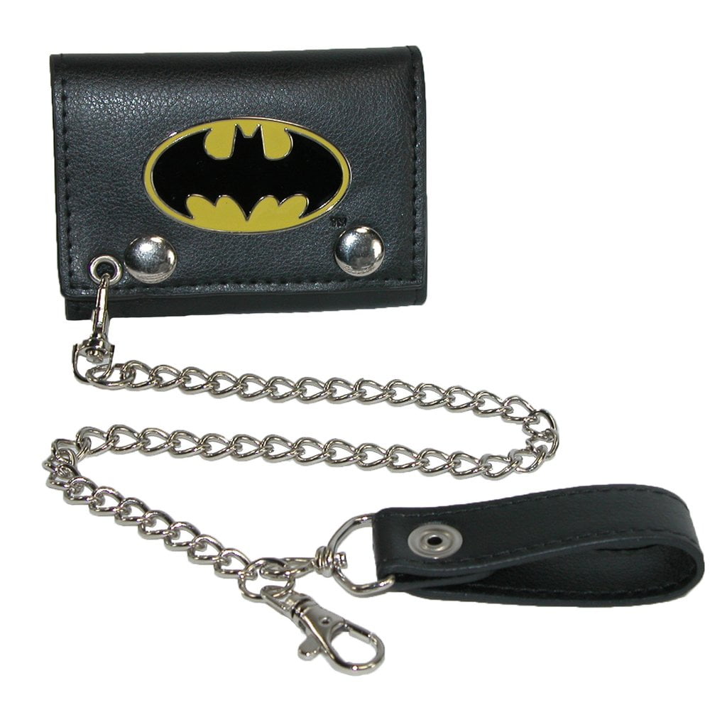 BioWorld Men's DC Comics Batman Trifold Chain Wallet - Walmart.com