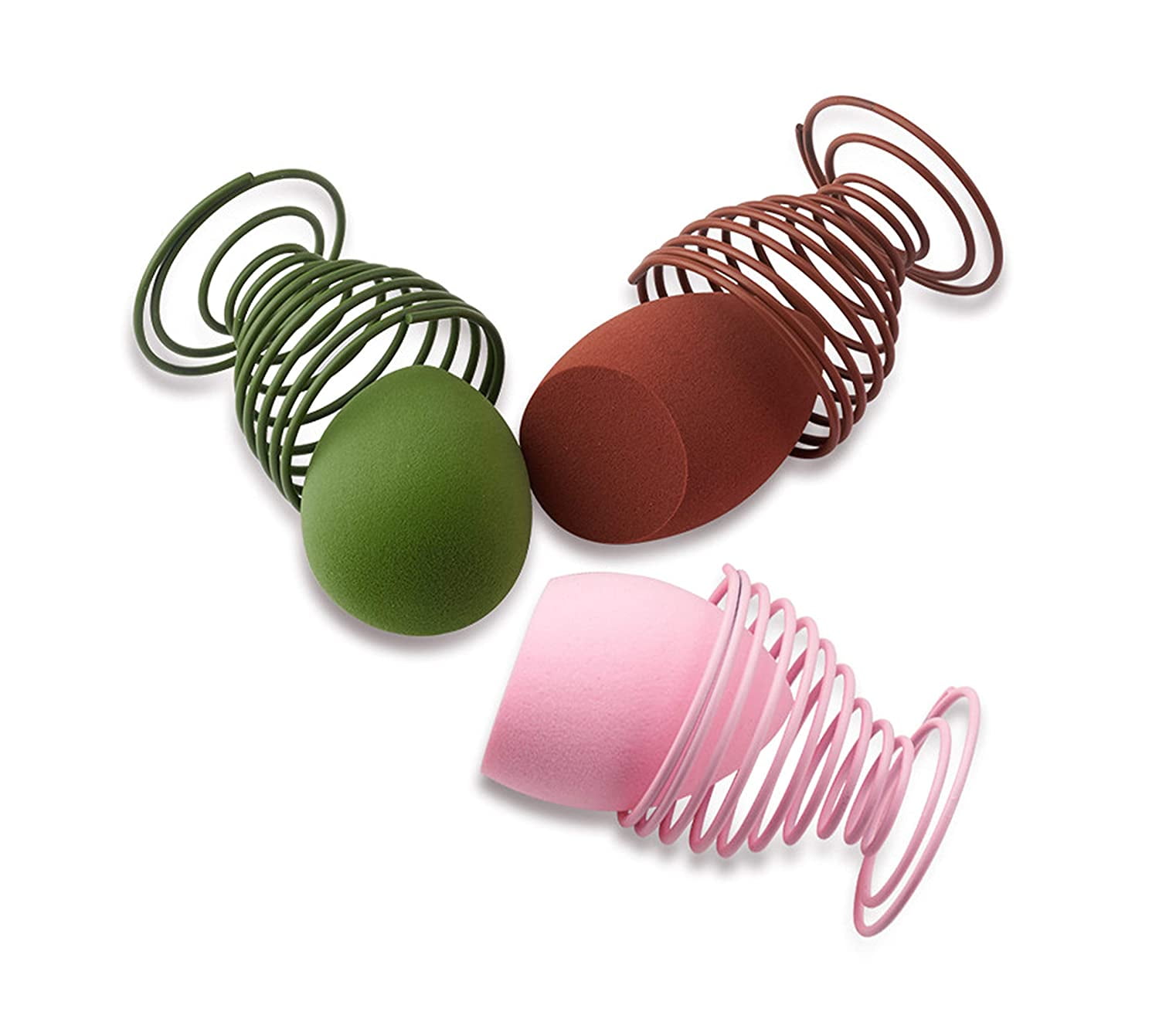 Beauty Sponge Holders, 3 Pcs Makeup Sponge Drying Container Display ...