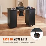 SKYSHALO Manicure Table Nail Desk for Nail Tech, Nail Table Beauty ...