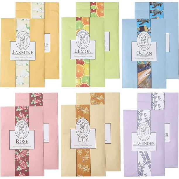Cheers.US 8Pcs Scents Floral Closet Scented Sachets Bags with Hanger ...