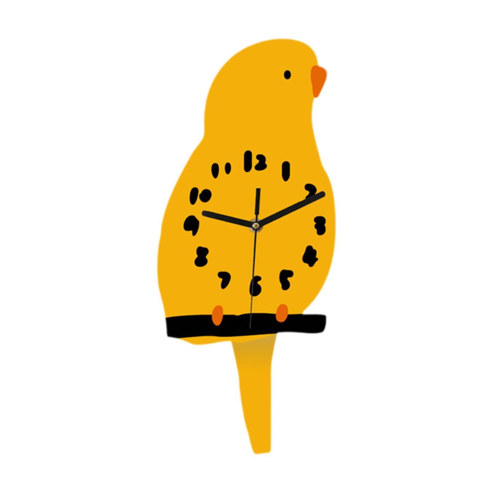 Reloj de pared de pájaro reloj de habitación para niños decoración del ...