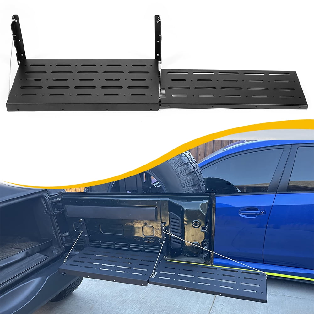 Kojem Tailgate Table Camping Cargo Shelf Storage Rack for Jeep Wrangler ...