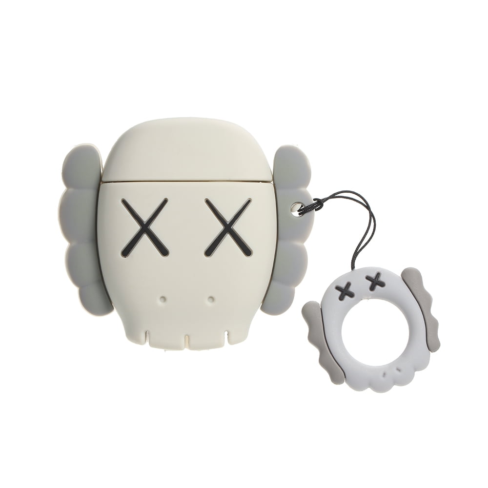 Portable Cute Cartoon 3D Light Gray XX Bear Tipo concha de sílice ...