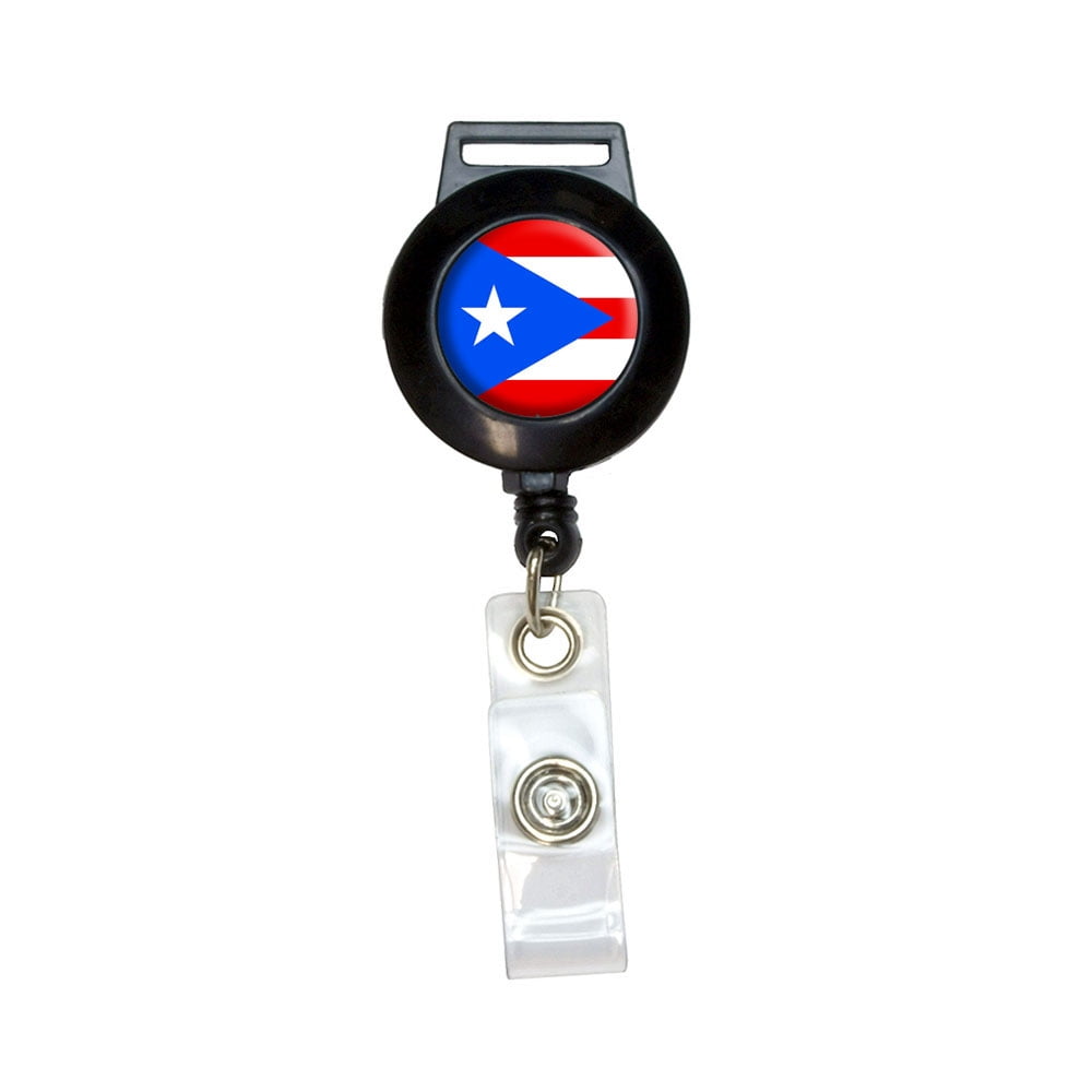 Puerto Rico Puerto Rican Flag Retractable Badge Card ID Holder ...
