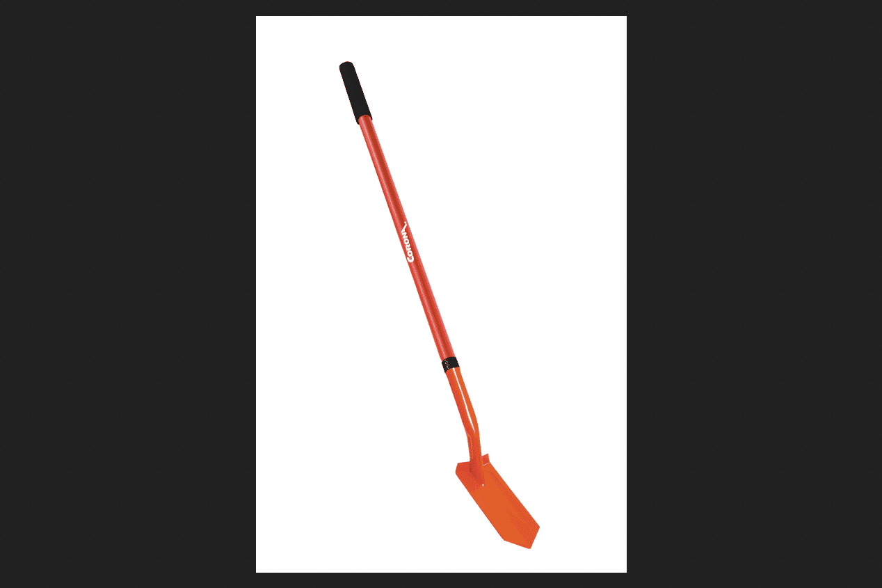 Corona Ss 64124 Trench Spade 4"W 48"L Fiberglass Handle 13 Ga Steel ...