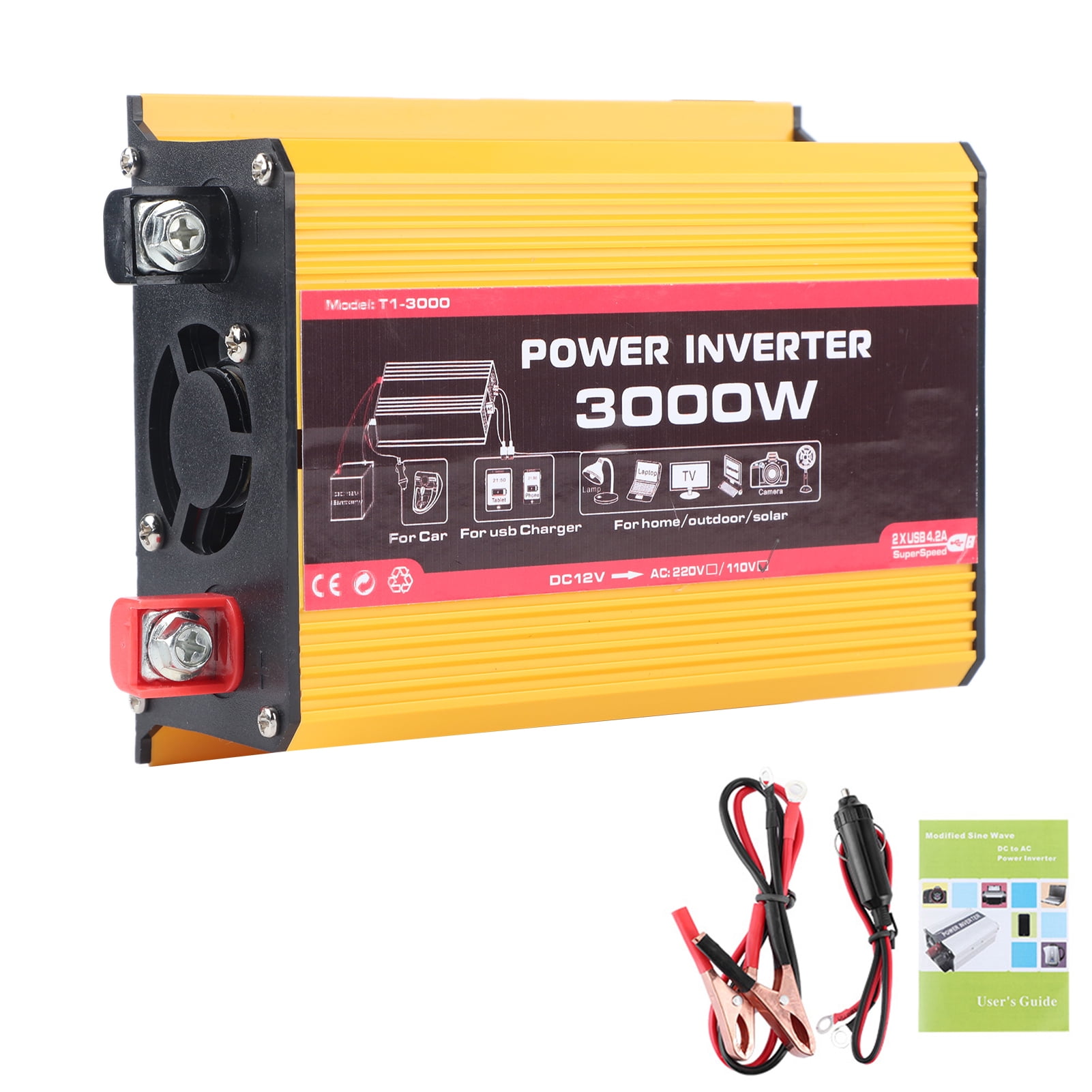 Click here for Wobythan Car Inverter 3000w Dual Usb Auto Power Co... prices