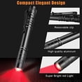 4 Pcs Red Light Flashlight Red LED Flashlight Pen Light Bright Torch ...