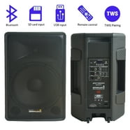 Proreck Club 6000 15-inch 6000W Stereo PA Speaker System, Bluetooth, 2 ...