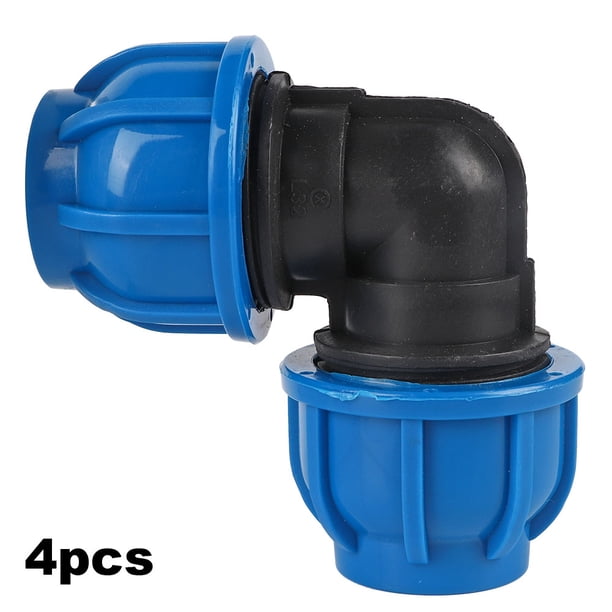 Connect Fitting,4Pcs PE Plastic 32mm Water Connector Elbow Connector ...