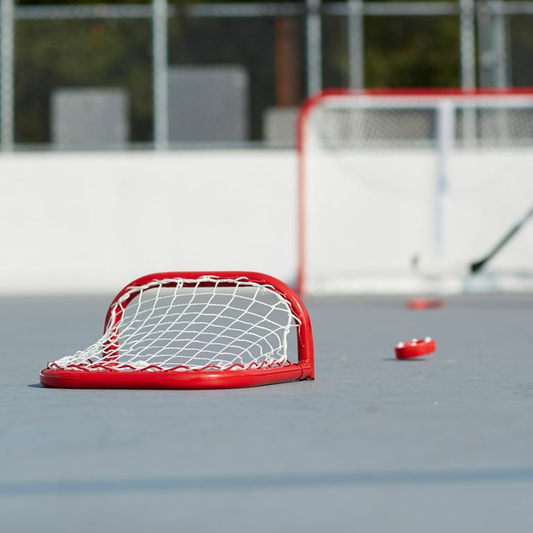 Double Net Hockey Game Winnwell Double Mini Hockey Set - 2 Nets, Sticks ...