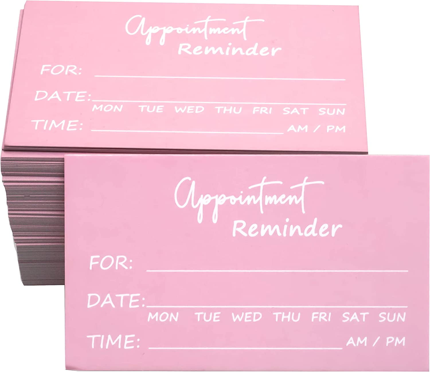 RXBC2011 100 Appointment Reminder Cards Pink - Walmart.com