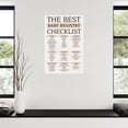 The Best Baby Registry Checklist Poster Newborn Must-Haves Wall Art ...