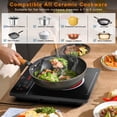 Portable Electric Cooktop, Electric Stove Single Burner Ceramic Cooktop ...