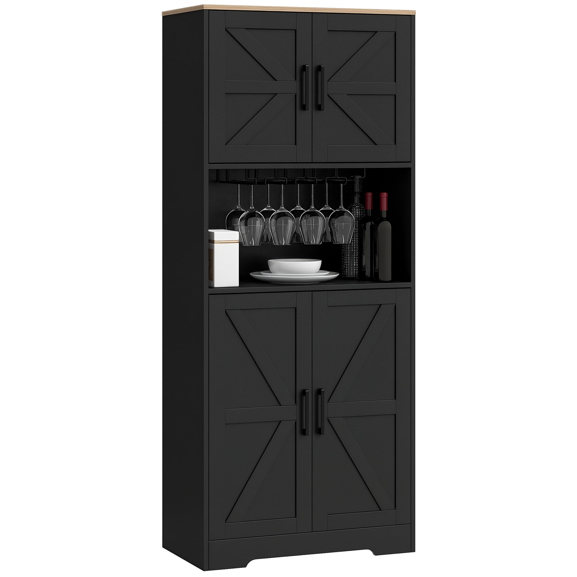 Click here for Homcom Kitchen Pantry Storage Cabinet With Microwa... prices