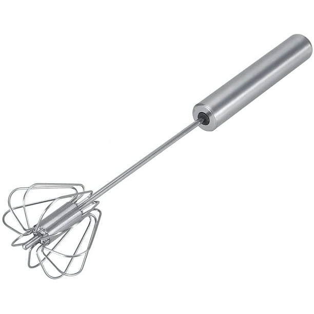 Whisk Egg-Handheld Stainless Steel Push-down Auto Whisk for Egg Cream ...