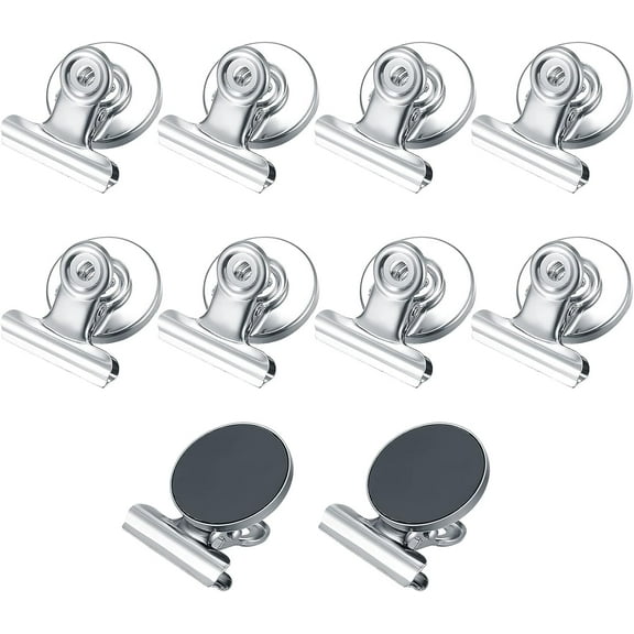 10 Pcs Magnetic Clips, Strong Metal Fridge Magnets, Magnetic Clamps ...