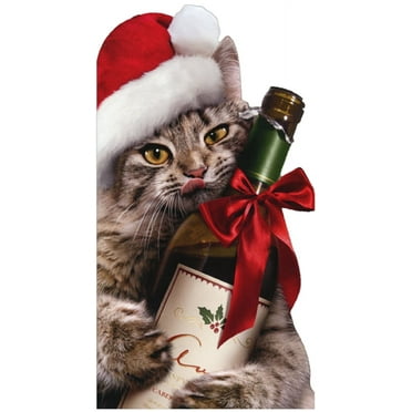 Avanti Press Santa Cat With Cookies Box of 10 Funny Christmas Cards ...
