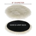 2 Pack of 8" Natural 100% Wool 1" Pile Grip Buffing & Polishing Pad ...