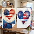 fourth of july dish towels A patriotic heart with fireworks in the ...