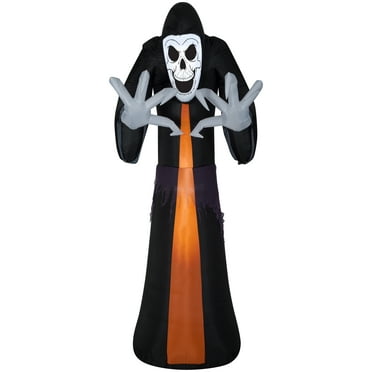 12 ft. Giant Pumpkin Reaper with Top Hat Halloween Inflatable Yard ...