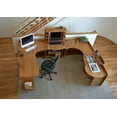 Legare Furniture No Tools Assembly 31-Inch Peninsula Desk Attachment ...