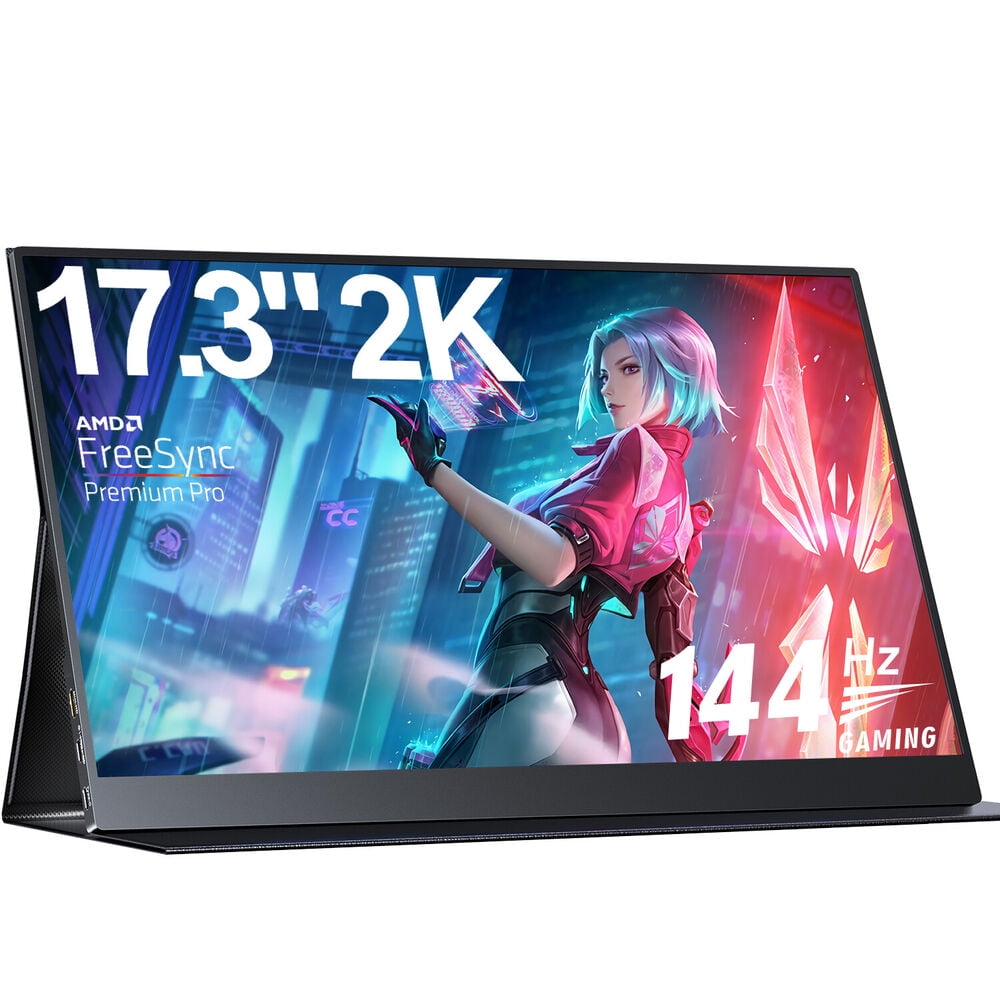 U-S-E-D 144Hz Portable Monitor 2K 17.3" AMD FreeSync HDR Frameless ...