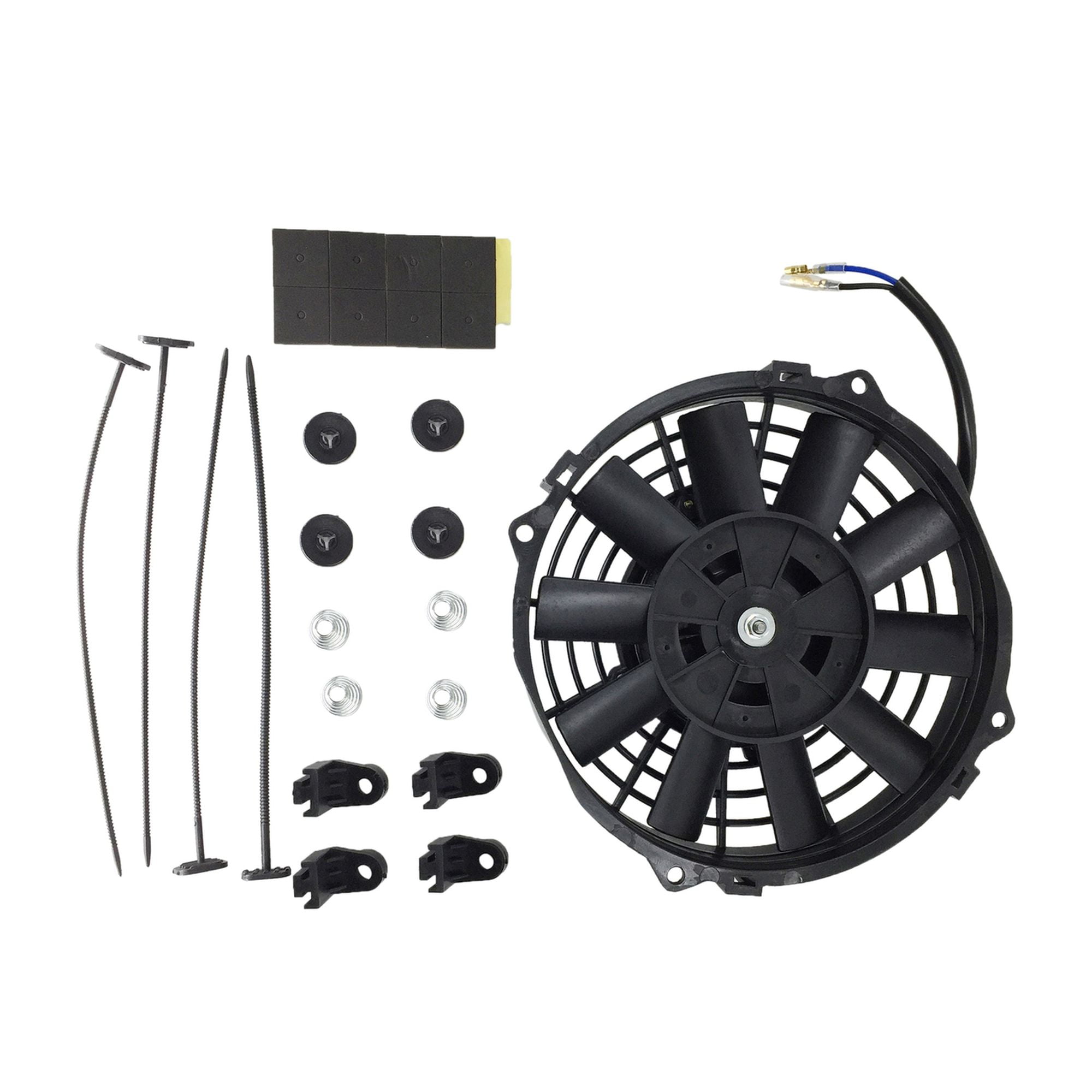 Universal Slim 7 Pull Push Radiator Engine Bay Cooling Fan Mount Kit 7