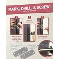 Jack N’ Drill Swing Bar Door Lock Durable Door Guard for Back & Front ...
