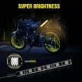 2Pcs Waterproof Flexible Amber Led Light Strip, 12V 9-5050-SMD Led ...