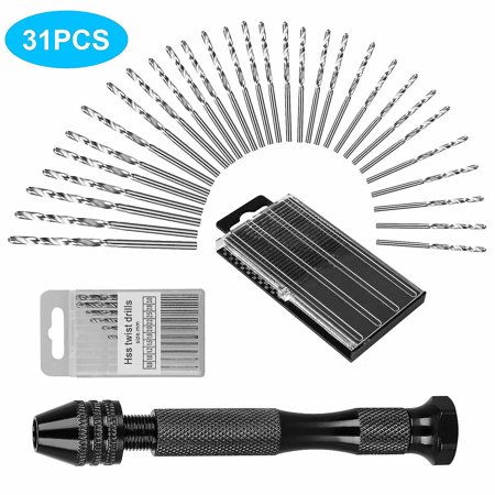 Hmwy-mini Micro Hand Drill Bits Set Manual Chuck Pin Vise Rotary ...
