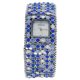 MSHMAB Marilyn - Silver/Blue Stainless Steel Bracelet Watch by Manoush ...