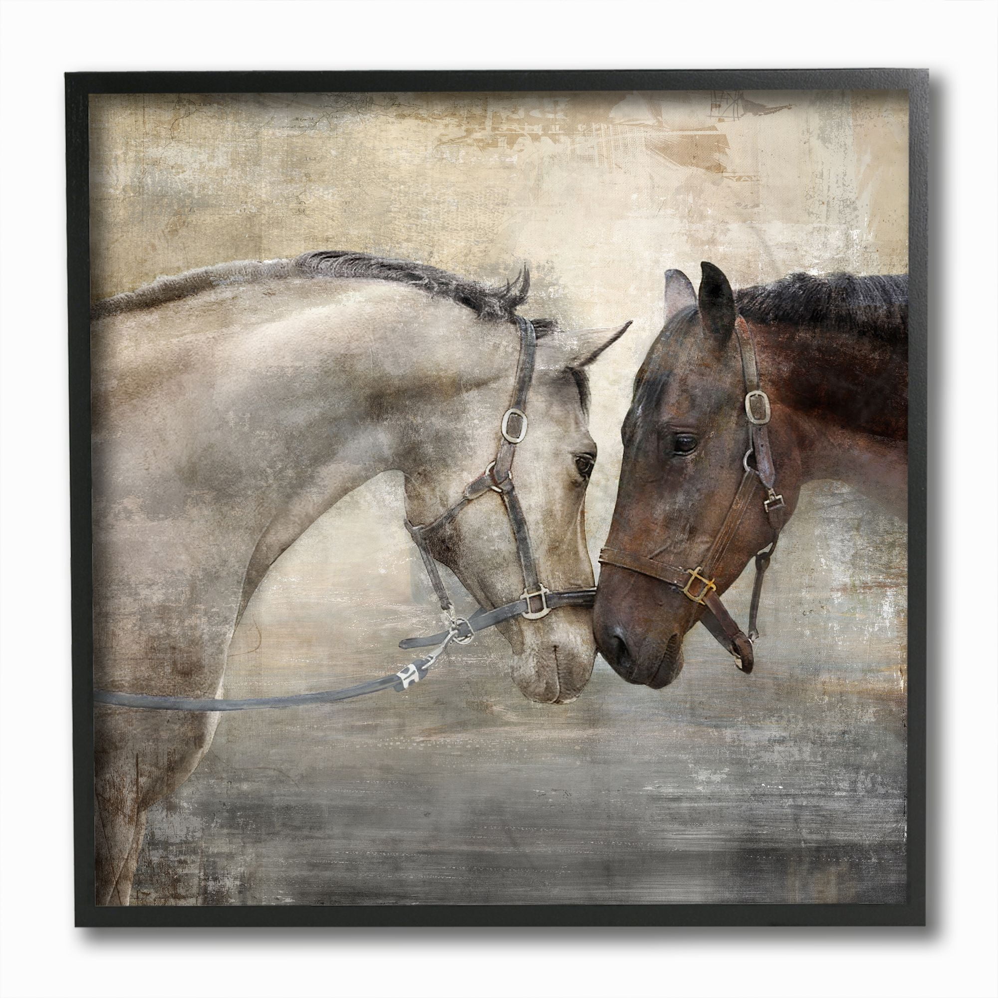 Stupell Home D cor Industries Horse Couple Textured Farm Animal stupell-home-d-cor-industries-horse-couple-textured-farm-animal