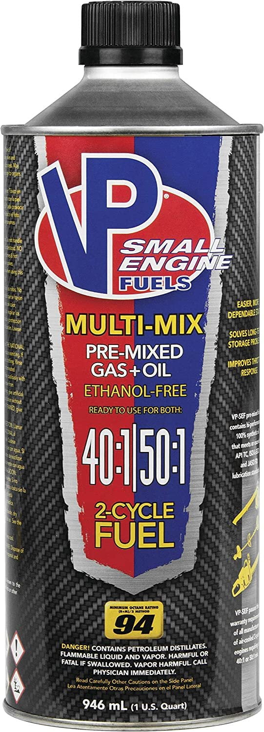 VP Racing Fuels 6815 SEF Multi-Mix 40:1/50:1 Premixed Gas+Oil 2-Cycle ...