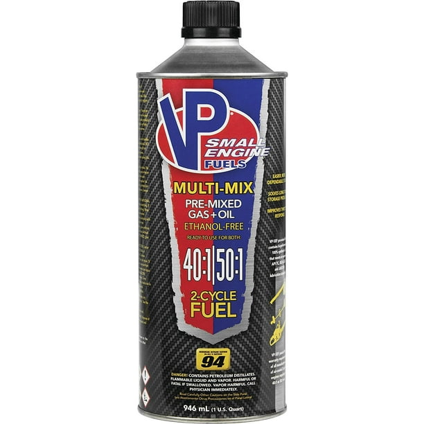 VP Racing Fuels 6815 SEF Multi-Mix 40:1/50:1 Premixed Gas+Oil 2-Cycle ...