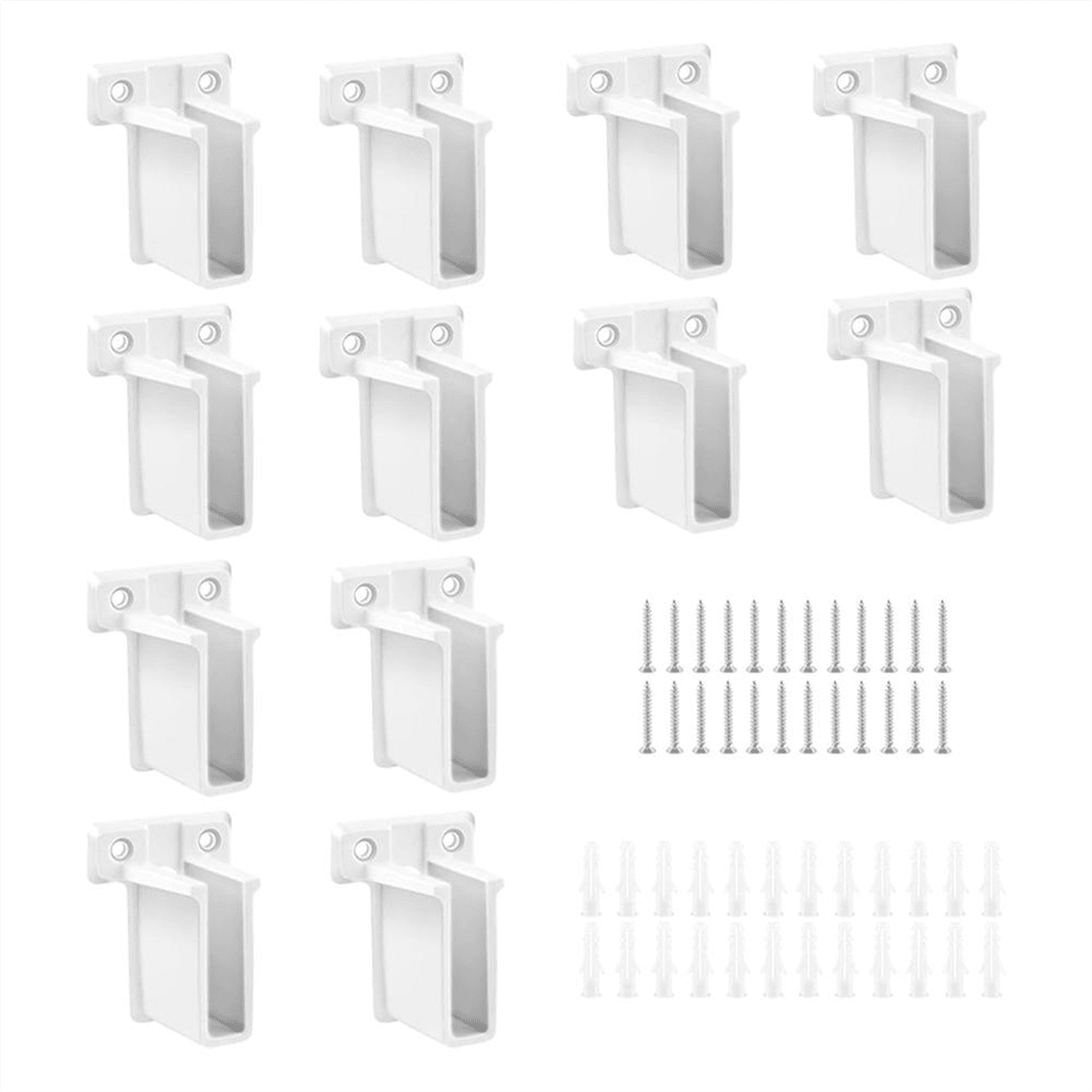 Click here for Unbranded 12pcs Wire Shelf End Brackets plastic Cl... prices