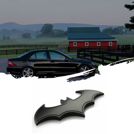 Metal Badge Emblem Bat 3D Tail Decals Auto Car Motorcycle Logo Sticker ...
