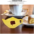 Ceramic Tea Bag Holder Dish Yellow Teapot Shaped Tea Bag Rest Tray for ...