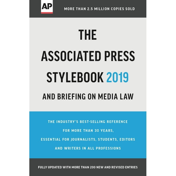 The Associated Press Stylebook 2019 (Paperback) - Walmart.com