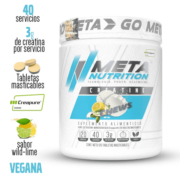 META CREATINA CHEWS 120 TABS | Walmart en línea