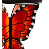 Evergreen Handcrafted Metal Monarch Butterfly Side Table with Round Top ...