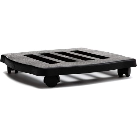 Square Plant Stand Dolly w/Wheels Caddy Tray (CAD1500), Black, 15 ...