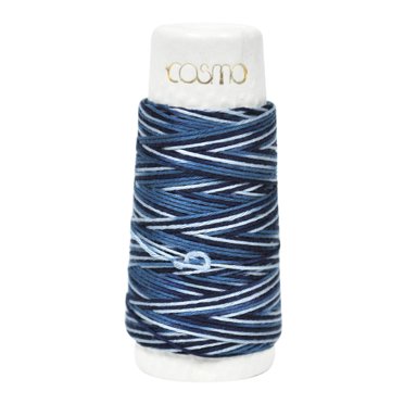 Cosmo Hidamari Sashiko Variegated Thread 30 Meters Shaved Ice ...