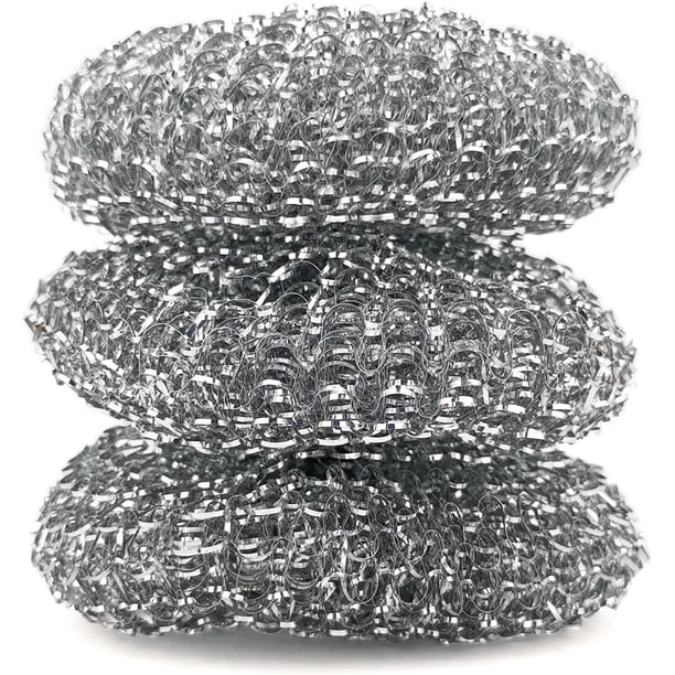 ShenMo RECT Set of 3 Stainless Steel Sponges for Metal Pot, Multicolor ...