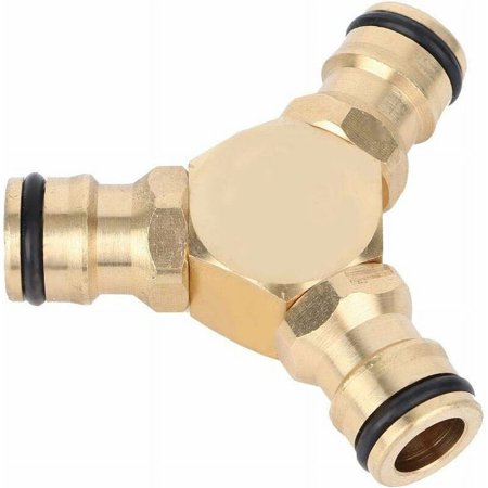 Hongchun Brass Quick Connect Tee Hose Connector Three Way Water Hose ...