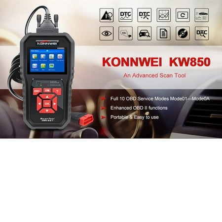 TINGYI KW850 OBD2 CAN BUS Code Reader car engine fault code detector ...