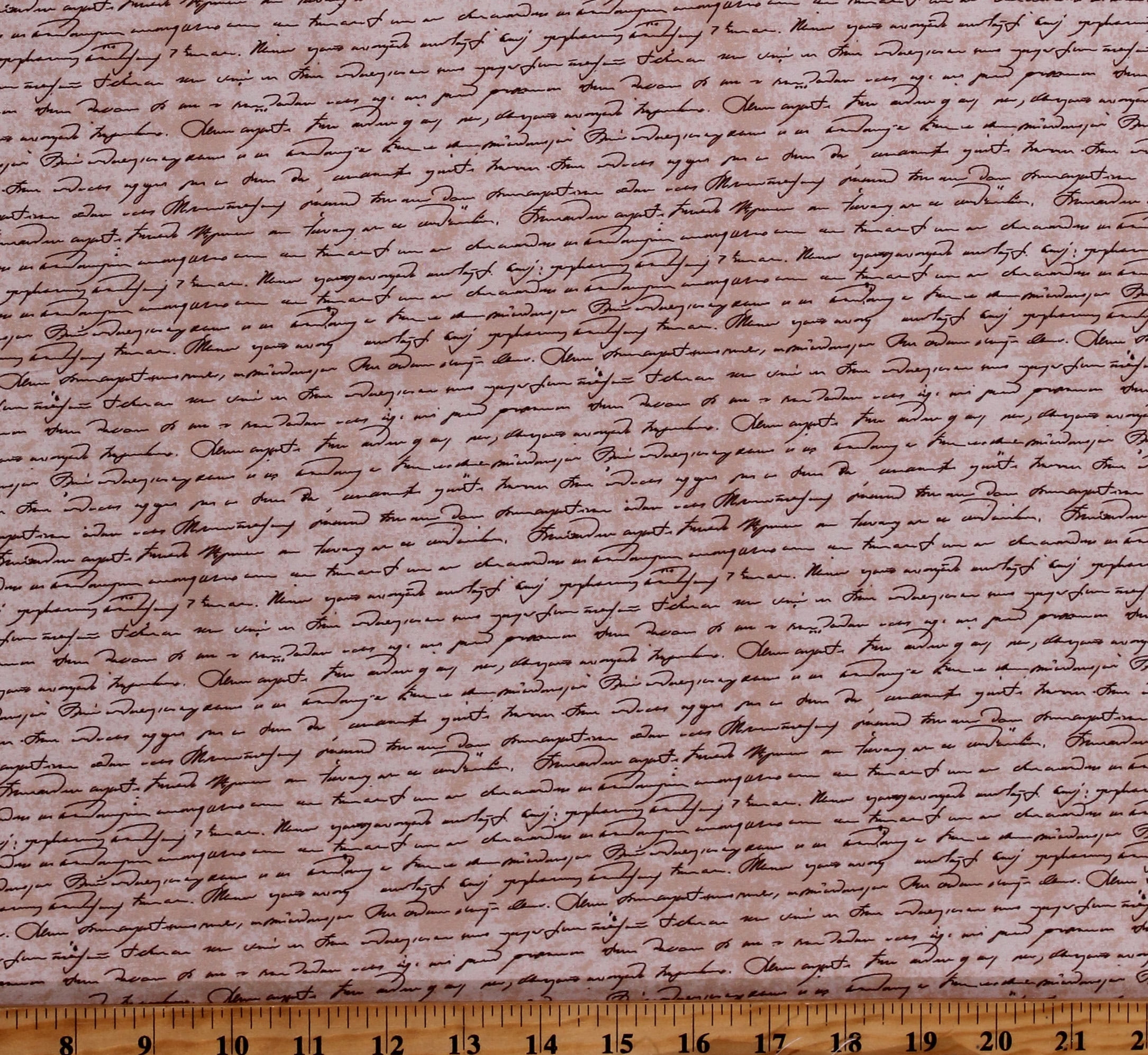 Cotton Writing Manuscript Handwriting Letters Words Script Tan Cotton ...